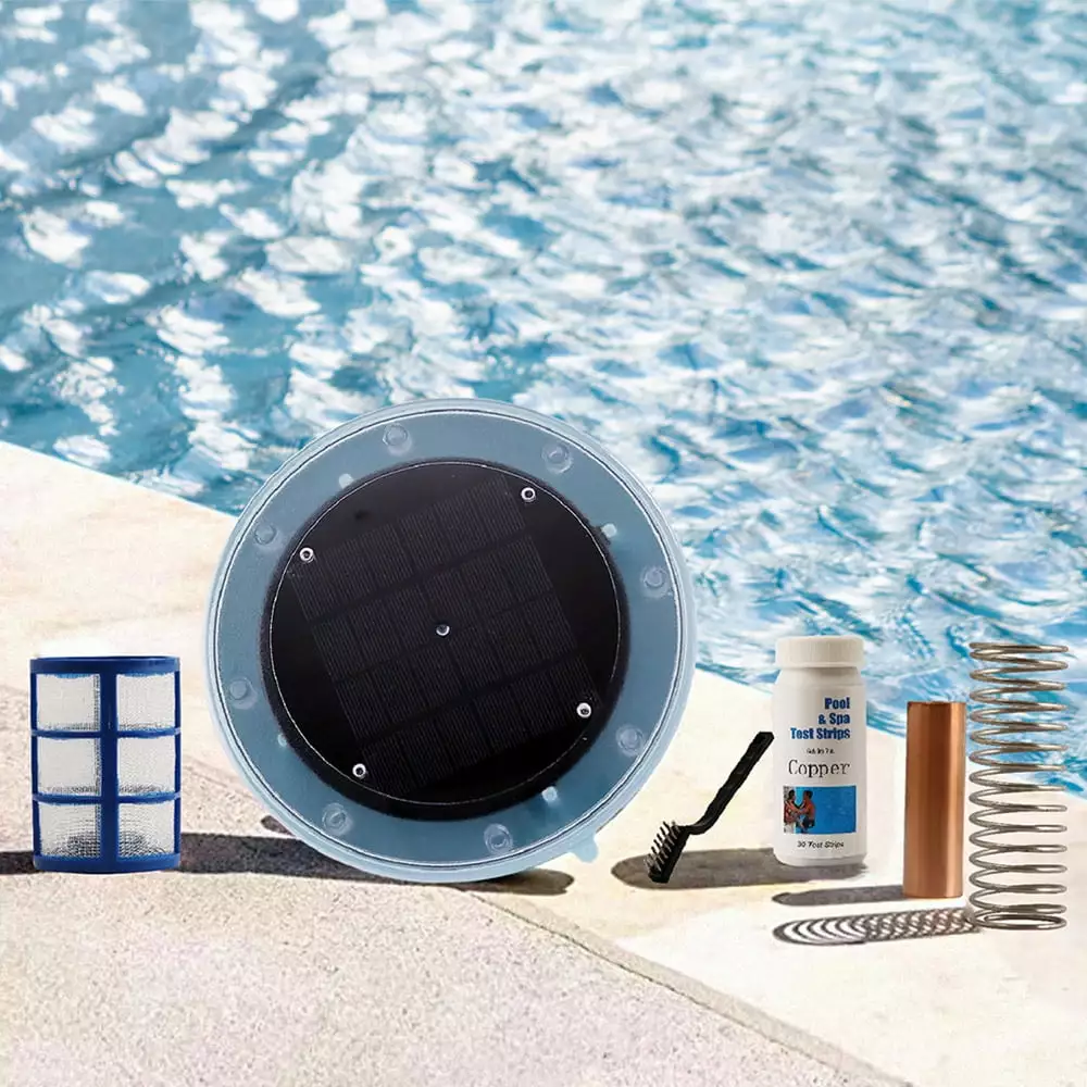 AWSINE Swimming Pool Solar Pool Ionizer Water Cleaner Purifier ...