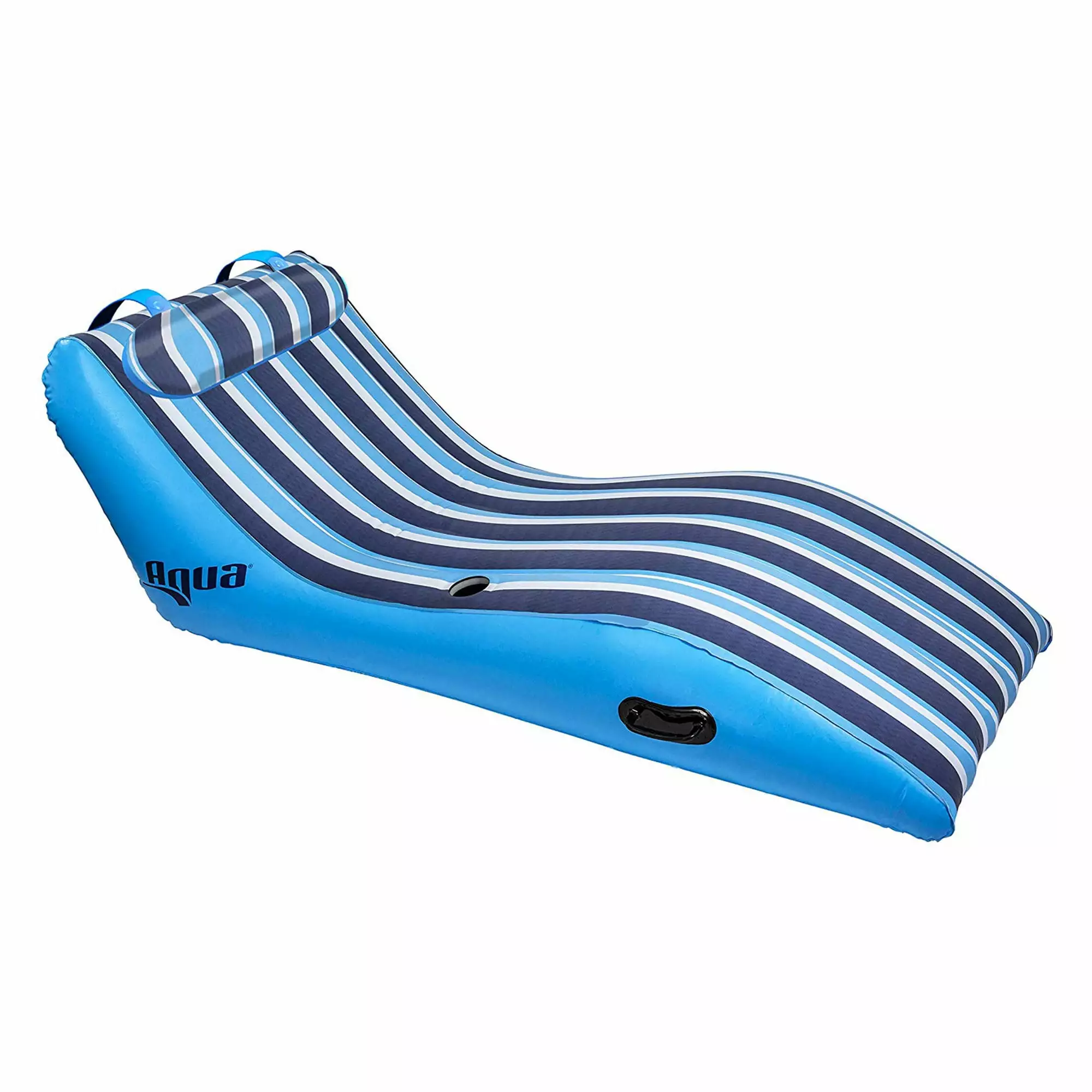 Aqua Key West Cushioned Comfort Lounge Pool Float and Dual Action Hand ...