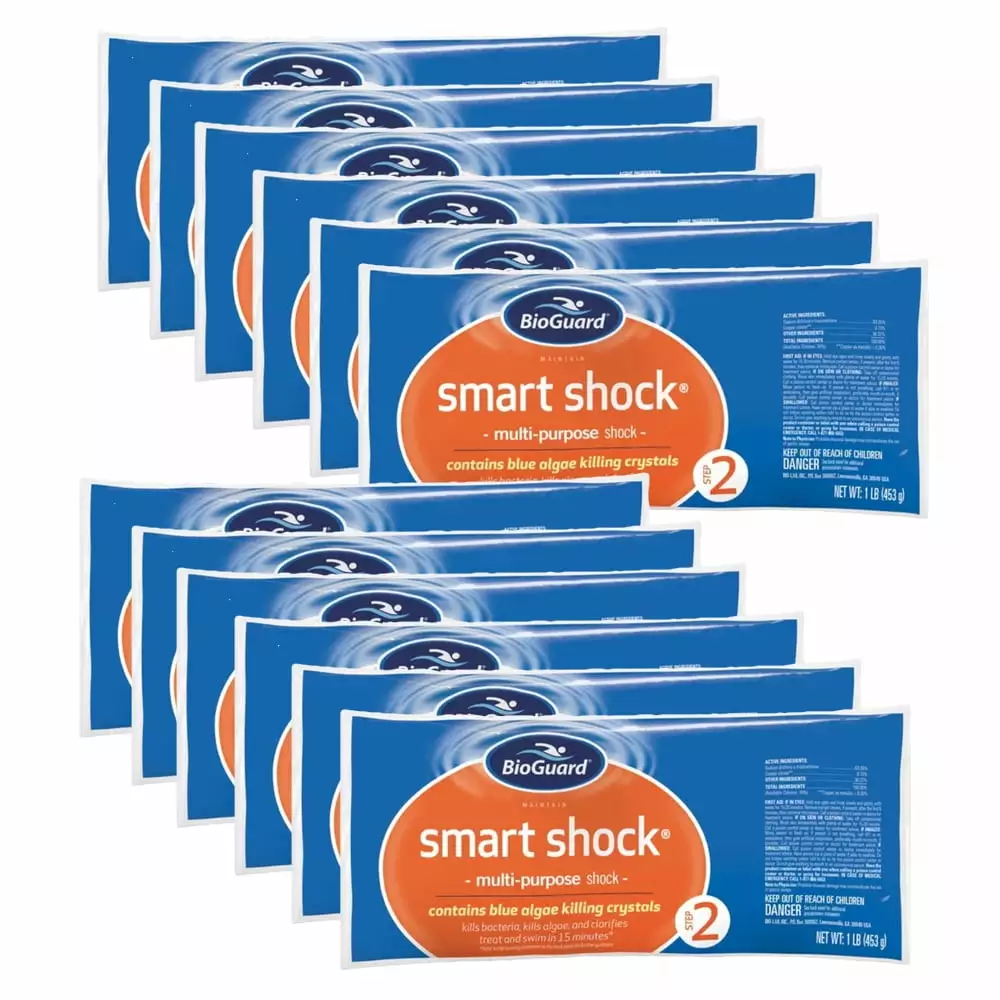 BioGuard Smart Shock - 1 lb Bags - 12 Pack - Swimming Pools, Pool ...