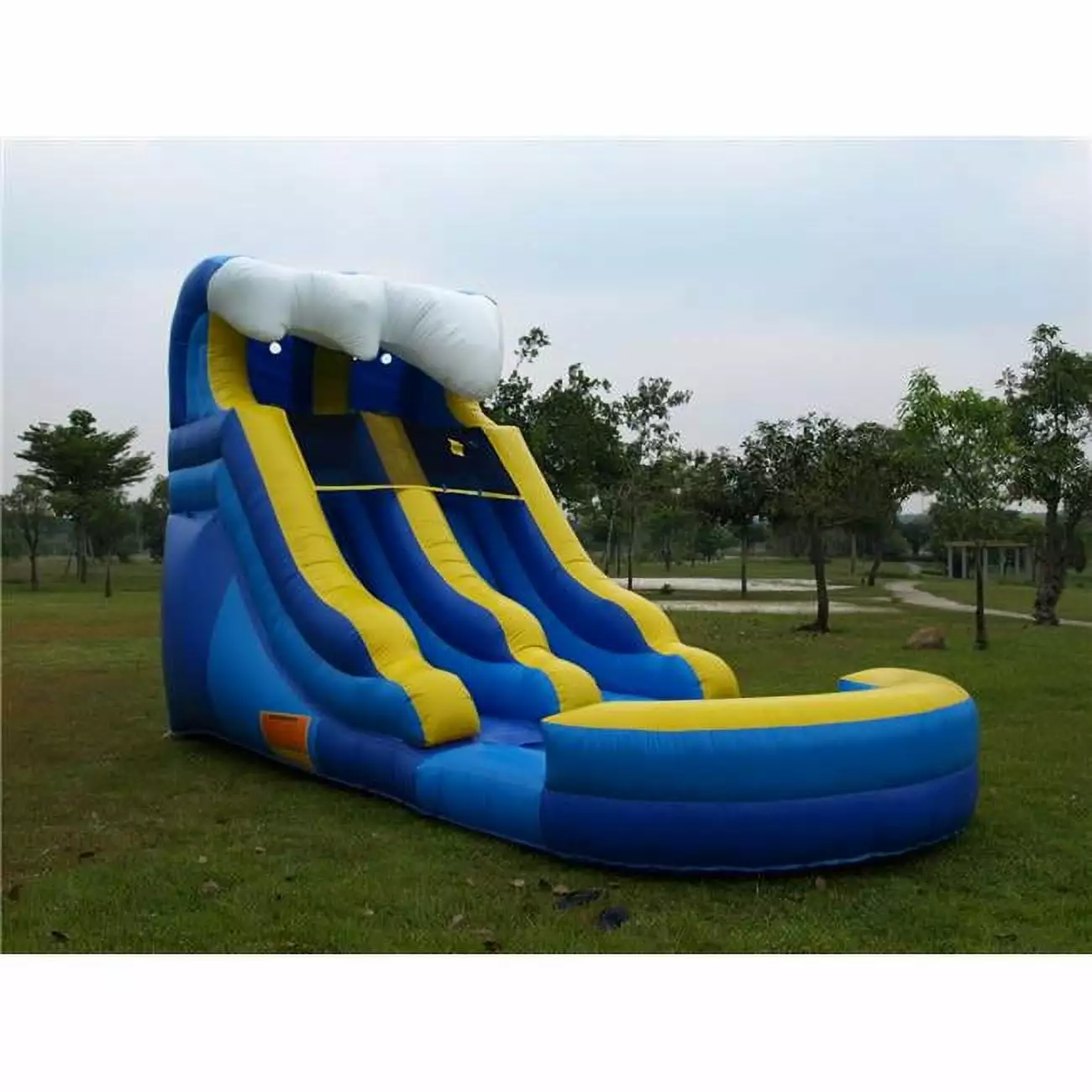 Commercial Grade PVC Vinyl Inflatable Water Slide 12ft Tsunami with 1HP ...