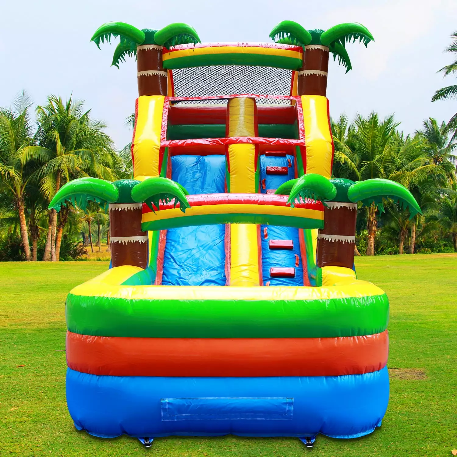 GOOSH 14 ft x 21 ft Inflatable Water Slide with Air Blower. Blow Up ...