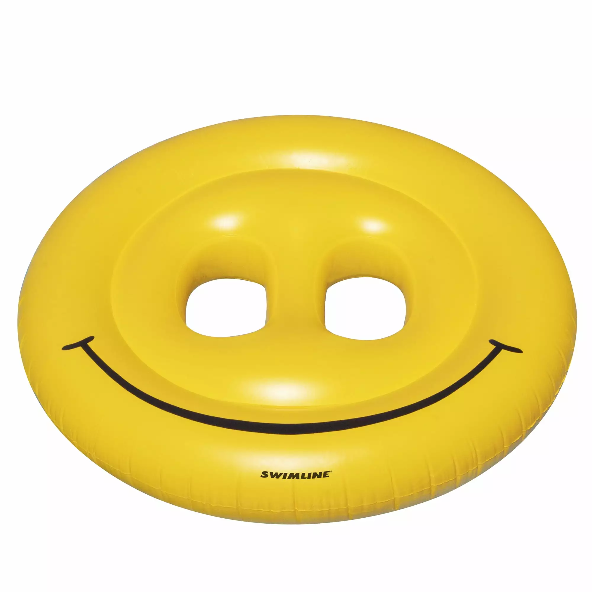 Swimline 72 Inflatable Smiley Face Island 2-Person Swimming Pool Raft ...