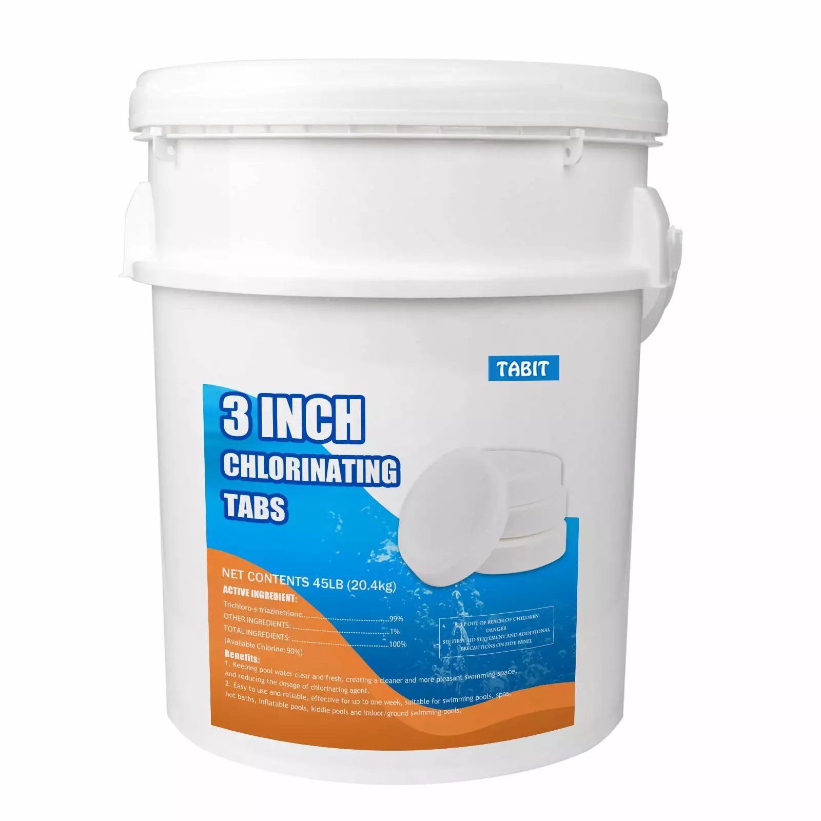 TABIT Jumbo Tablets-45 lbs. 3 Stabilized Tablets for Sanitizing ...